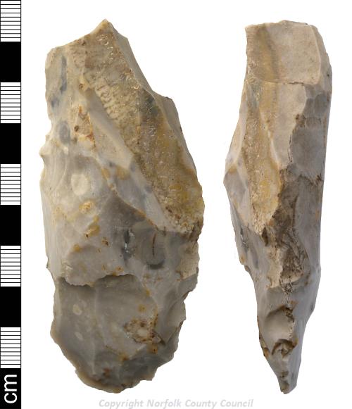 Neolithic-flaked-flint-axehead-and-medieval-to-post-medieval-metal-objects - Norfolk Heritage ...
