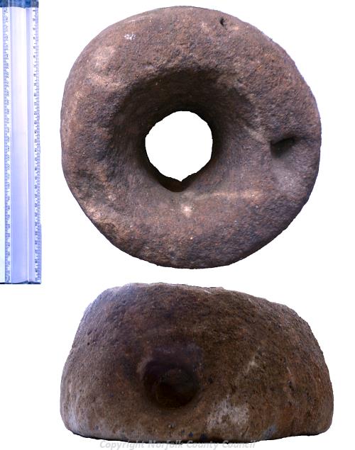Iron-Age-or-Roman-quern-stone - Norfolk Heritage Explorer
